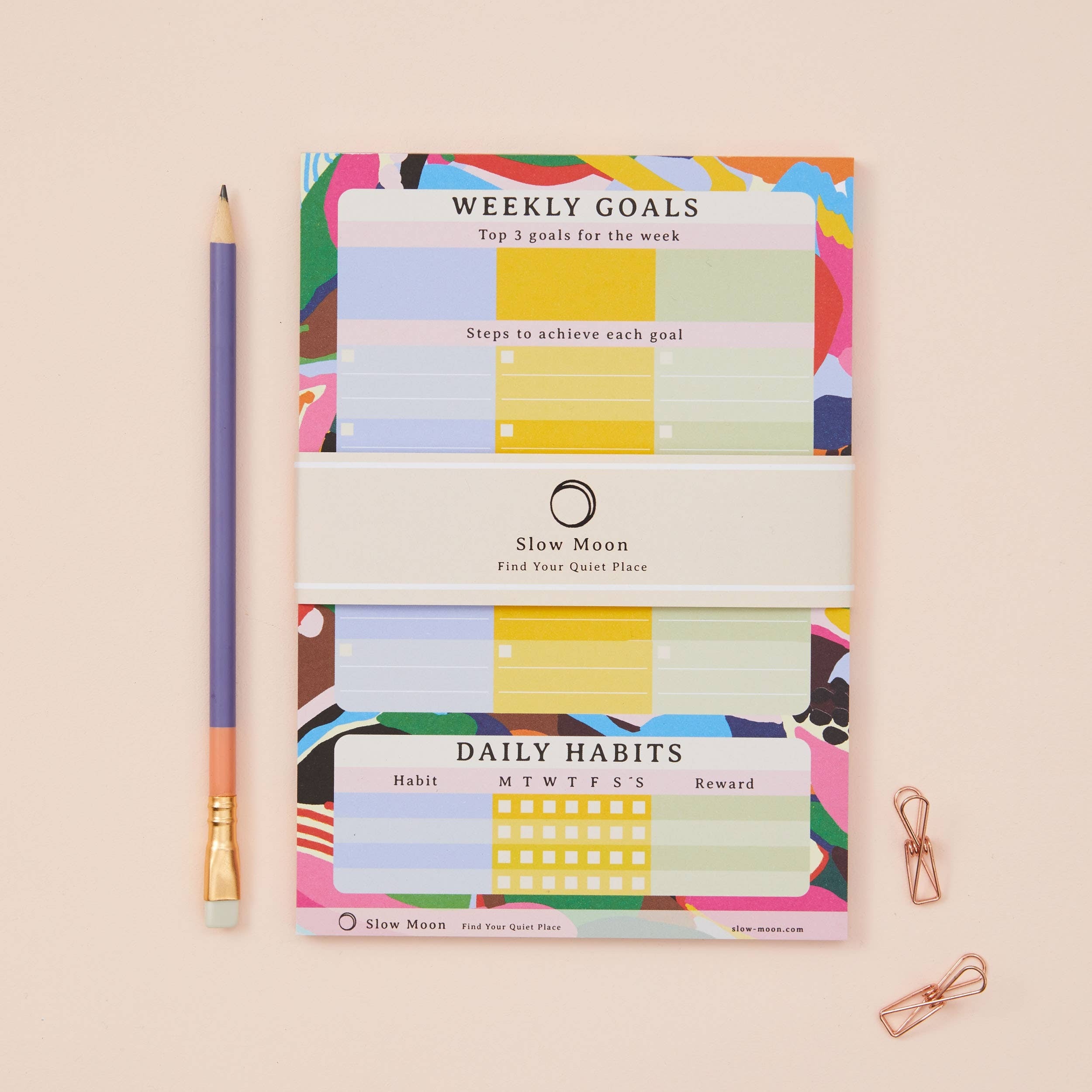 Weekly Goals & Habit Tracker - A5 | Laughing Dog Brighton